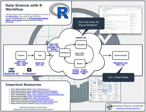 r cheat sheet data science workflow with r ai summary