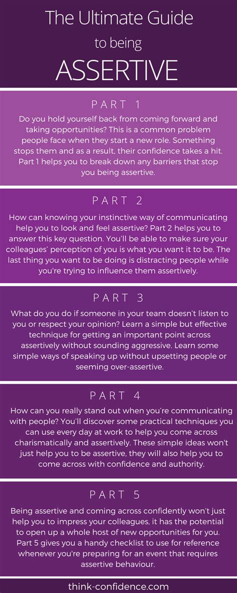 The Ultimate Guide To Being Assertive At Work Assertiveness Self