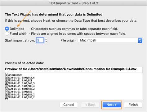 how to create a csv with consumption data helioscope