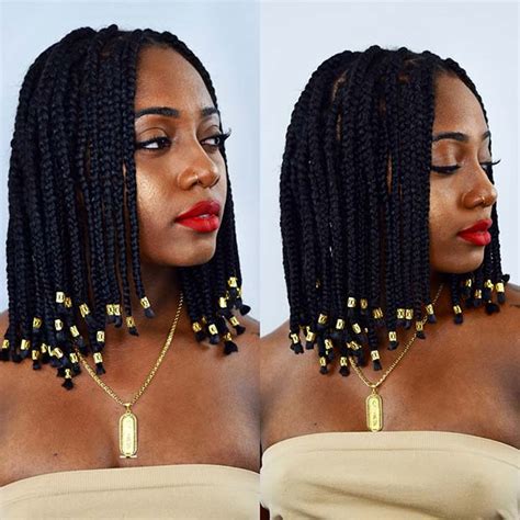 Shoulder Length Short Medium Box Braids This Season The Shoulder And