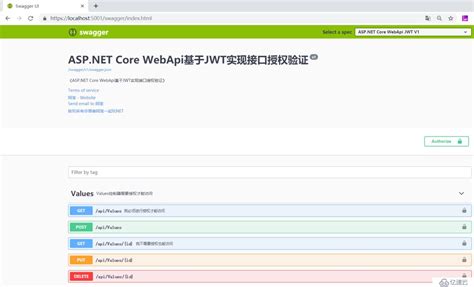 asp core webapi基于jwt实现接口授权验证 编程语言 亿速云
