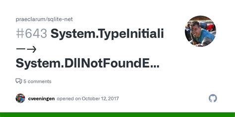 system typeinitializationexception system dllnotfoundexception