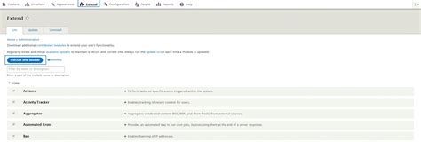 drupal 8 tutorial how to install and manage modules in drupal 8