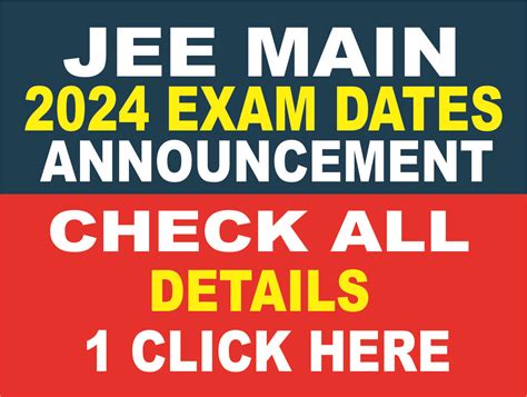 Jee Main 2024 Exam Date Announcement Lokprasang News