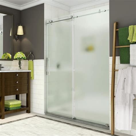 Aston Coraline Chrome 56 In To 60 In X 76 In Frameless Sliding Shower