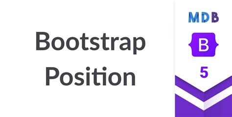 bootstrap position examples and tutorial