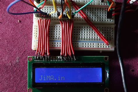 1602a lcd display arduino connection blue light white
