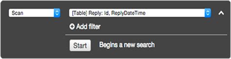 dynamodb table query step 4 query and scan the data