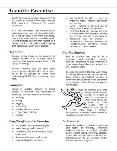 Aerobic Exercise 50 Examples What Is It Benefits Risks And More