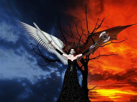 Between Heaven And Hell By F3nrirwolf On Deviantart
