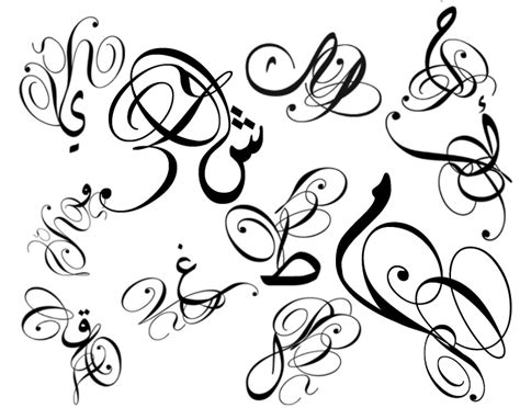 احرف مزخرفة ووردز