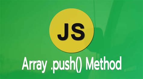 javascript array push method in detail