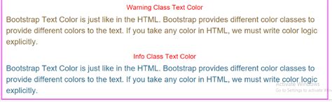 bootstrap text color how does text color work in bootstrap