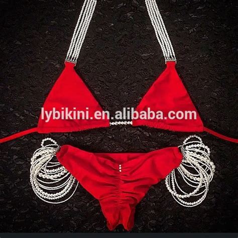 2018 Venus Vacation Pearl Jewelry Swimwear Crystal Bikini Diamond