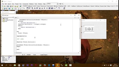how to make a factorial program with function using delphi youtube