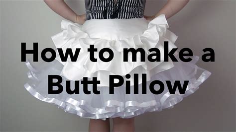 How To Make A Butt Pillow Bustle Pillow Tutorial Youtube