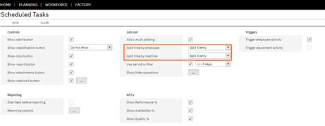 new separated time split options · lynq support