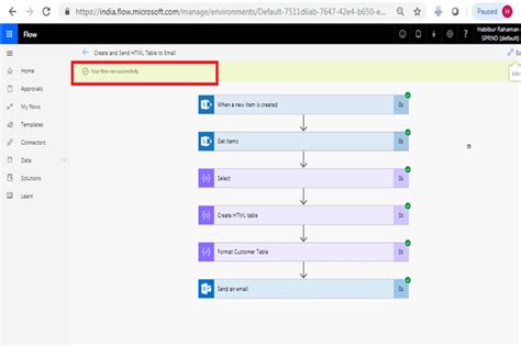 learn html table formatting using microsoft power automate step by step