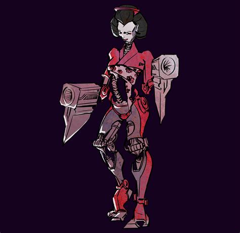 Artstation Cyborg Geisha