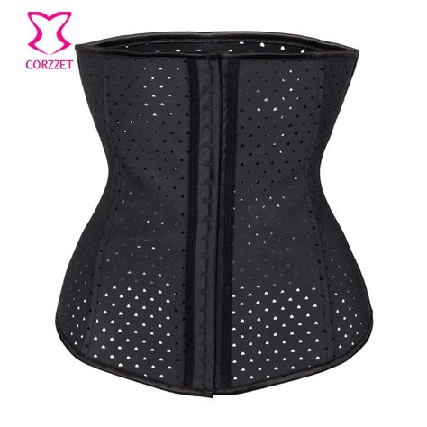 Corzzet Black Hole Breathable Underbust Latex Corsets And Bustiers