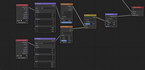 how mix 2 displacement node materials and textures blender artists