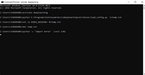 python installing keras broke conda virtual environment