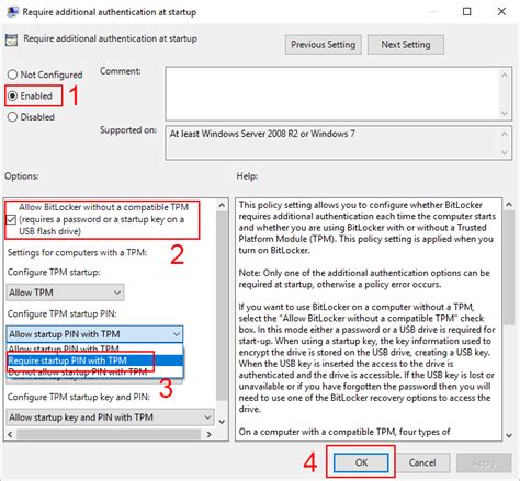 How To Set Up A Bitlocker Startup Pin In Windows 10