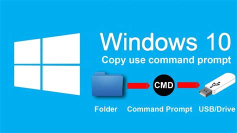 how to copy large file to usb drive use command prompt in