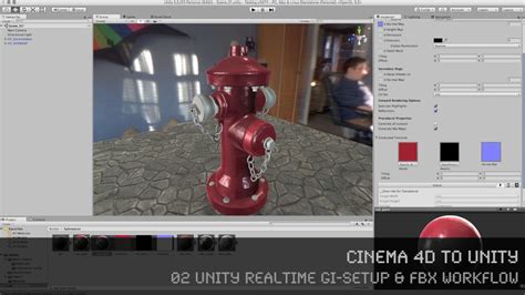 c4d2u 02 unity realtime gi setup and fbx workflow youtube
