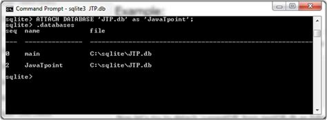 sqlite detach database javatpoint