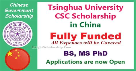 Tsinghua University Scholarship 2024
