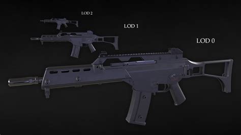 3d g36 g36k model turbosquid 1710164