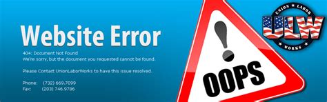 oops an error has occurred