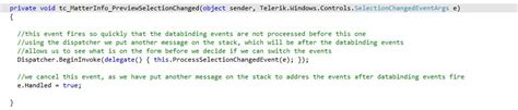 wpf databinding falls behind event notification discussion stack