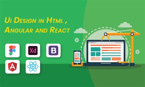 build designs in react angular and javascript web pages with
