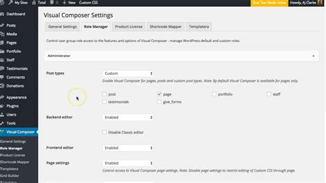 disable or limit visual composer modules by wordpress user role youtube