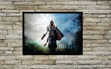 Quadro Decorativo Assassins Creed Game Com Moldura R327 Elo7