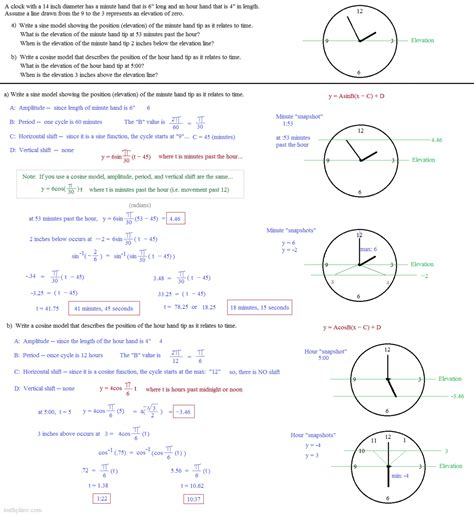 math plane periodic trig function models word problems