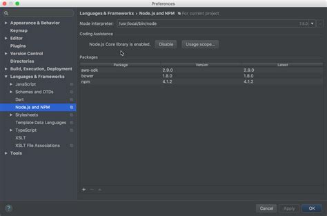 webstorm 2016 3 module not installed for require statement ides