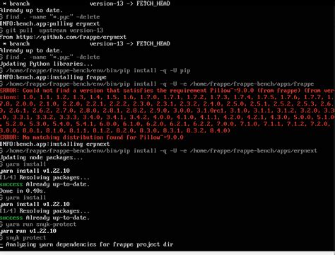 vm production erpnext error no module named pypika support