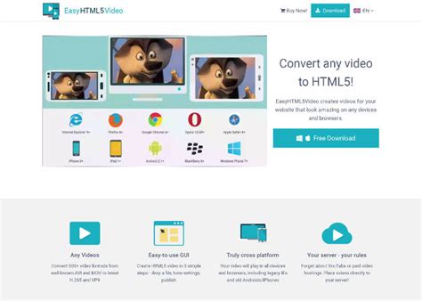 html5 video player aards nominee