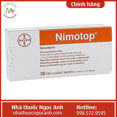 Nimodipine 30mg 30s Nimotop Tablets Rocket Health