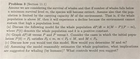 Solved Problem 3 Section 11 1 Assume We Are Considering