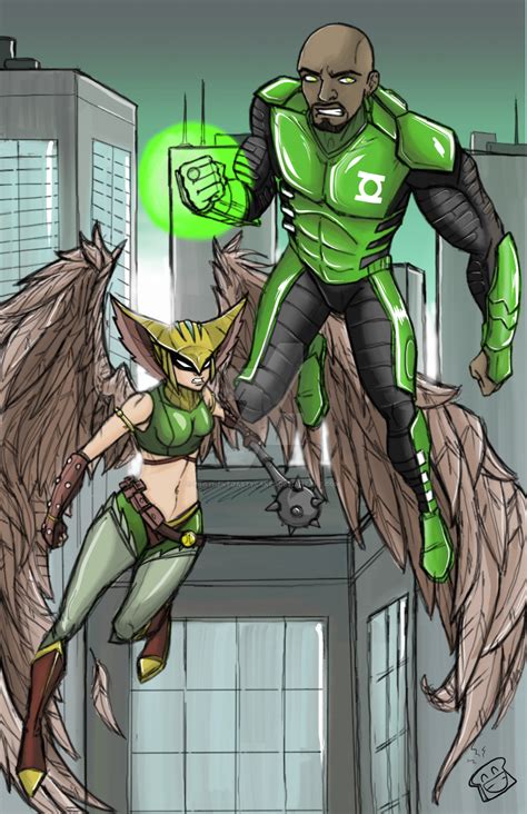 Green Lantern And Hawkgirl By Brothertoastycakes On Deviantart