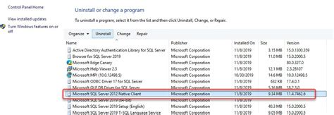 sql server 2019 installation error an error occurred for a dependency