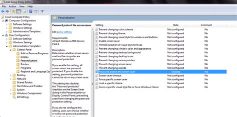 screen saver password protection enable or disable windows 7 help forums