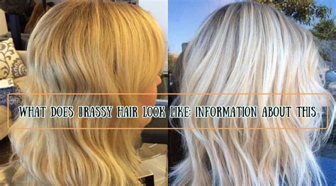 What Does Brassy Hair Look Like Information About This