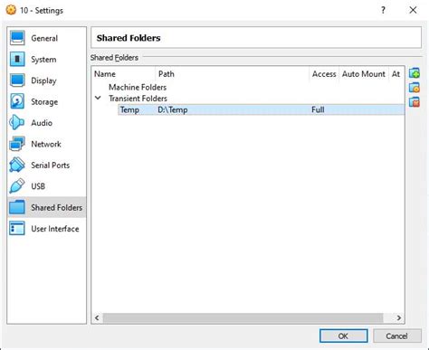 how to enable shared folders between your vm and host in virtualbox