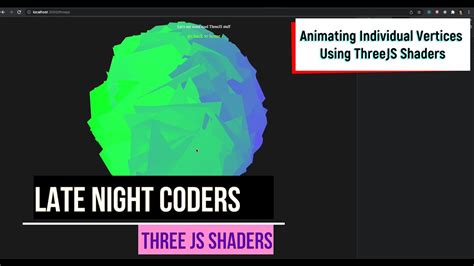 custom shaders in threejs animating individual vertices using