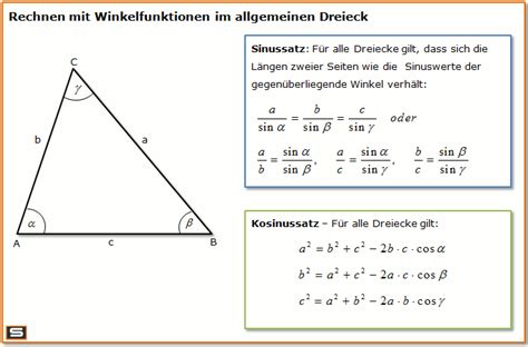 Trigonometrie Erklärung Mit Formeln Und Beispielen